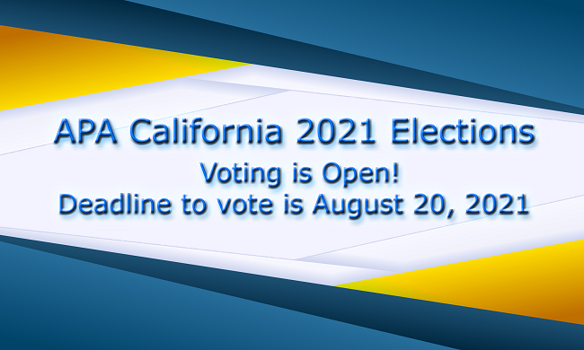 VOTE! APA CALIFORNIA AND CPF BOARD ELECTIONS ARE NOW OPEN