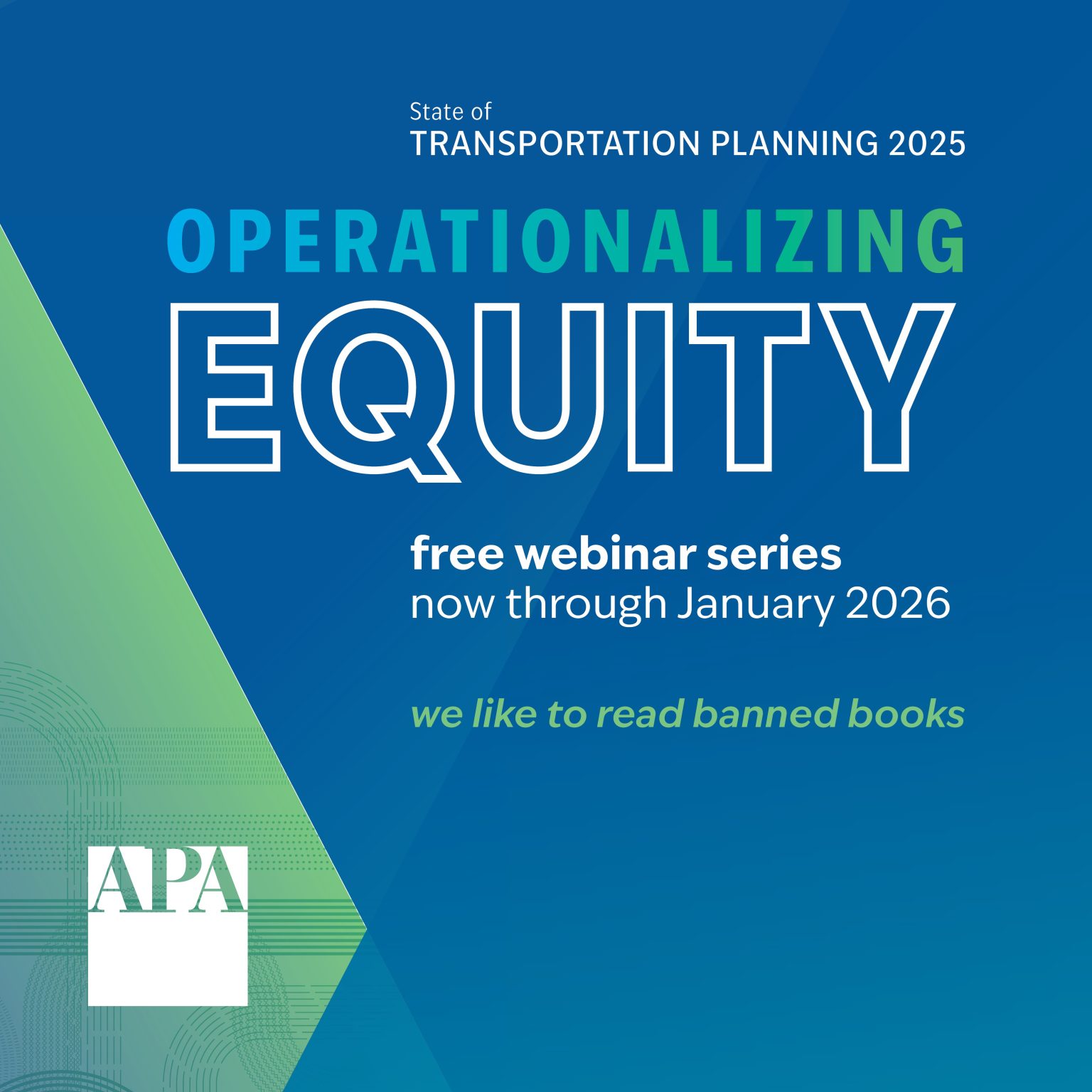 State of Transportation Planning Webinar Series - American Planning ...